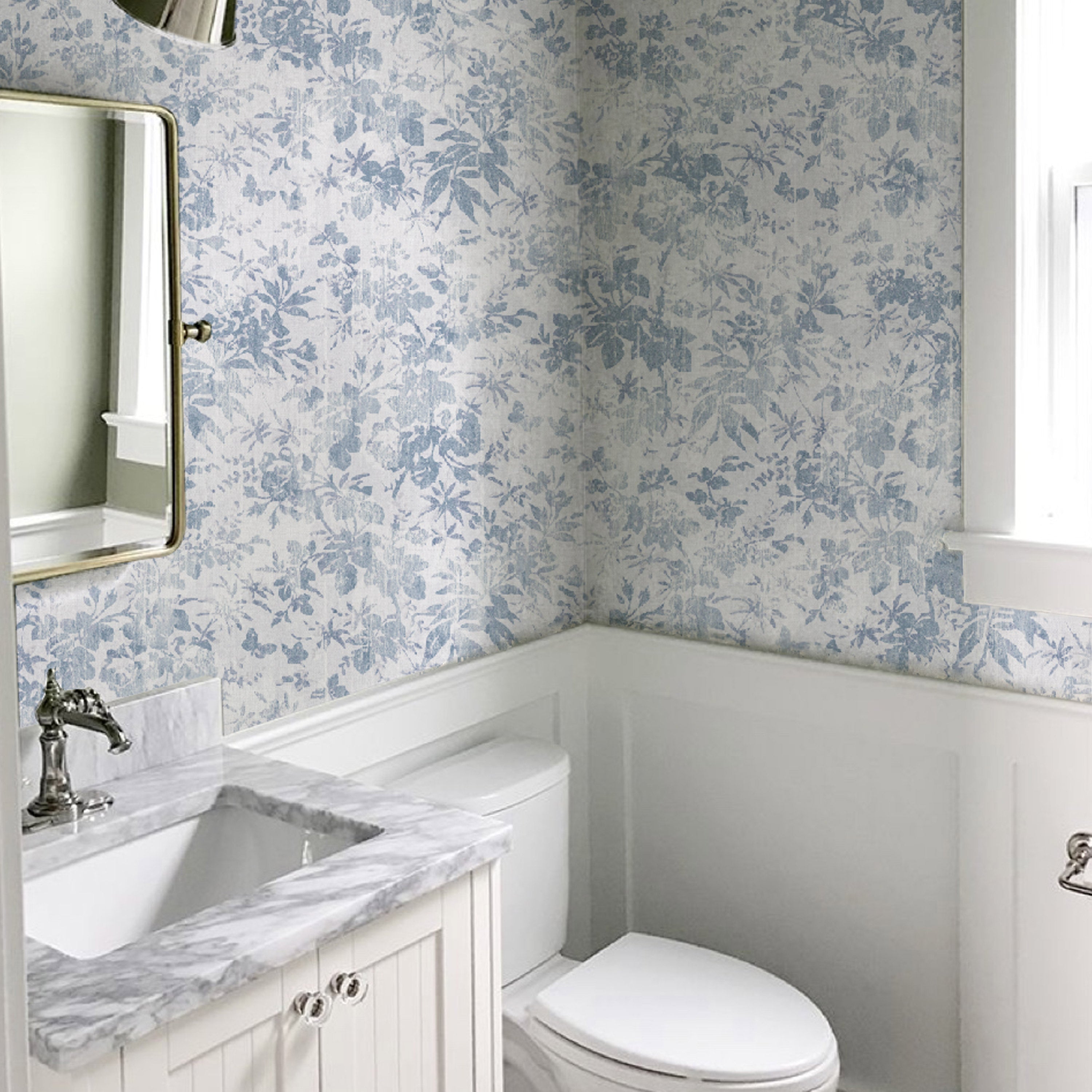 Teahouse Gardens - Prussian Blue – Stories For Walls UAE