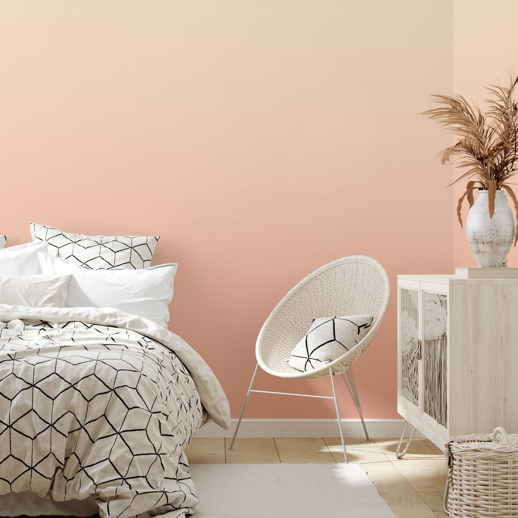 Smooth Ombré - Malibu Peach – Stories For Walls UAE