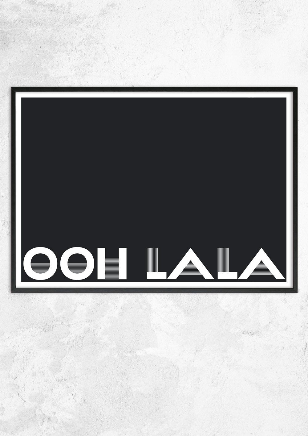 Ooh La La on Black – Stories For Walls UAE